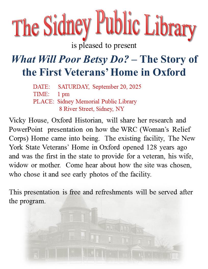 Local History & Research | Sidney Memorial Public Library